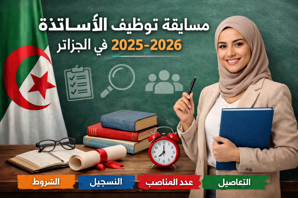 مسابقة توظيف الأساتذة 2025-2026 في الجزا... - مدونة التربية والتعليم